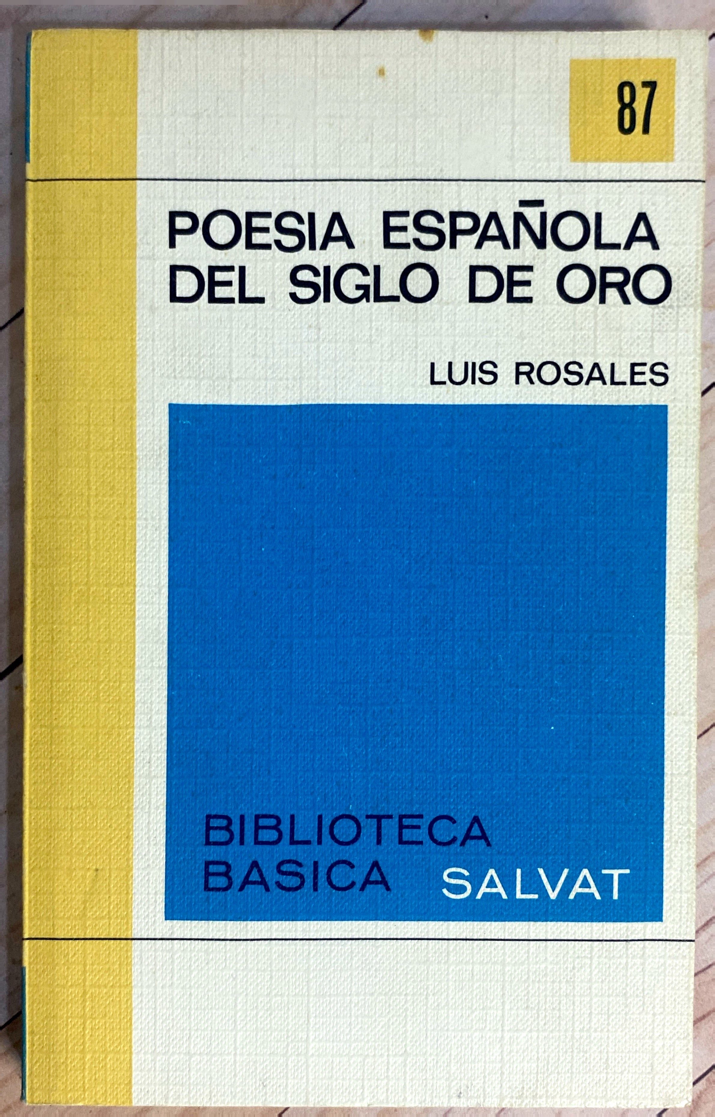 Libro Poesia espanola del siglo de oro – Libros.ccs