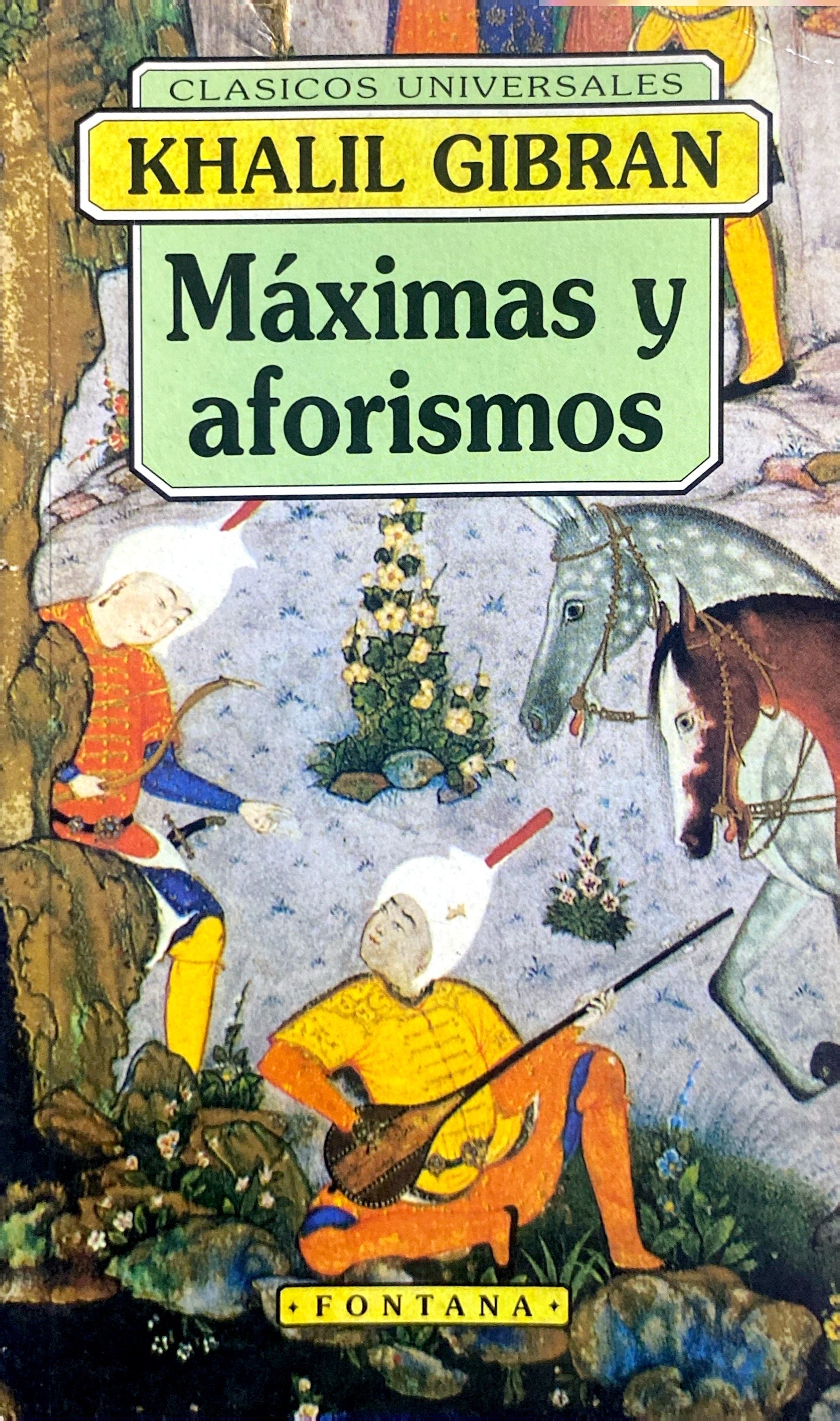 Libro Máximas y aforismos de Khalil Gibran – Libros.ccs