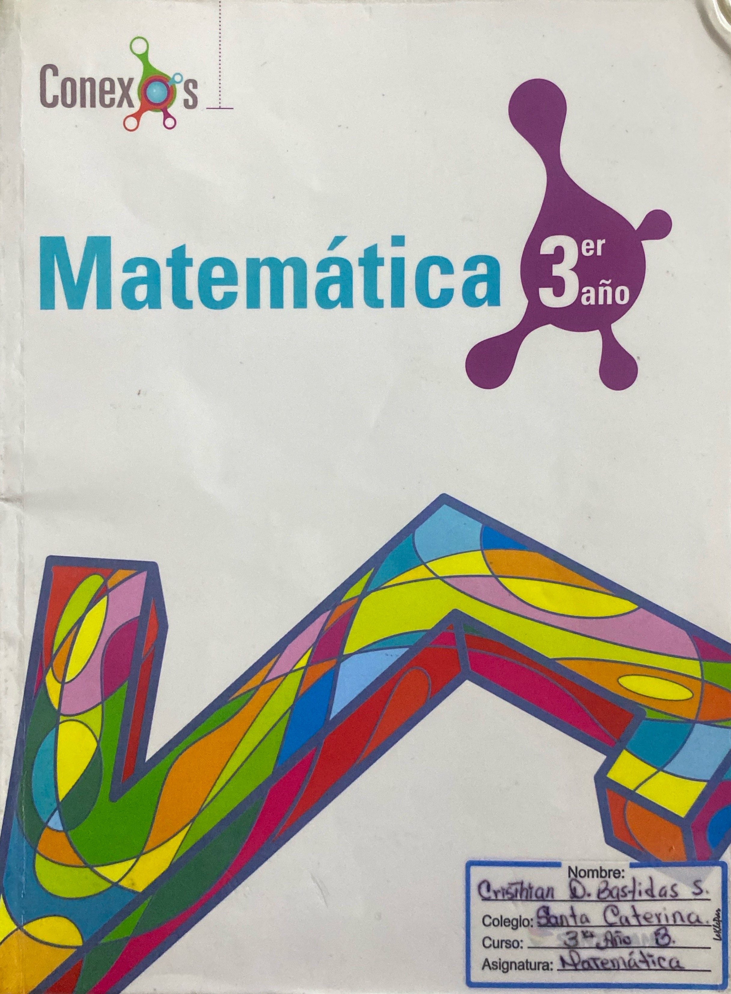 Libro Matemática 3er año Conexos – Libros.ccs