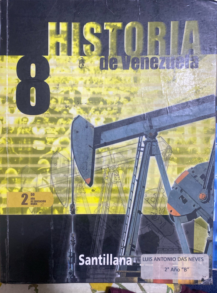 Libro Historia de Venezuela 8 Santillana – Libros.ccs