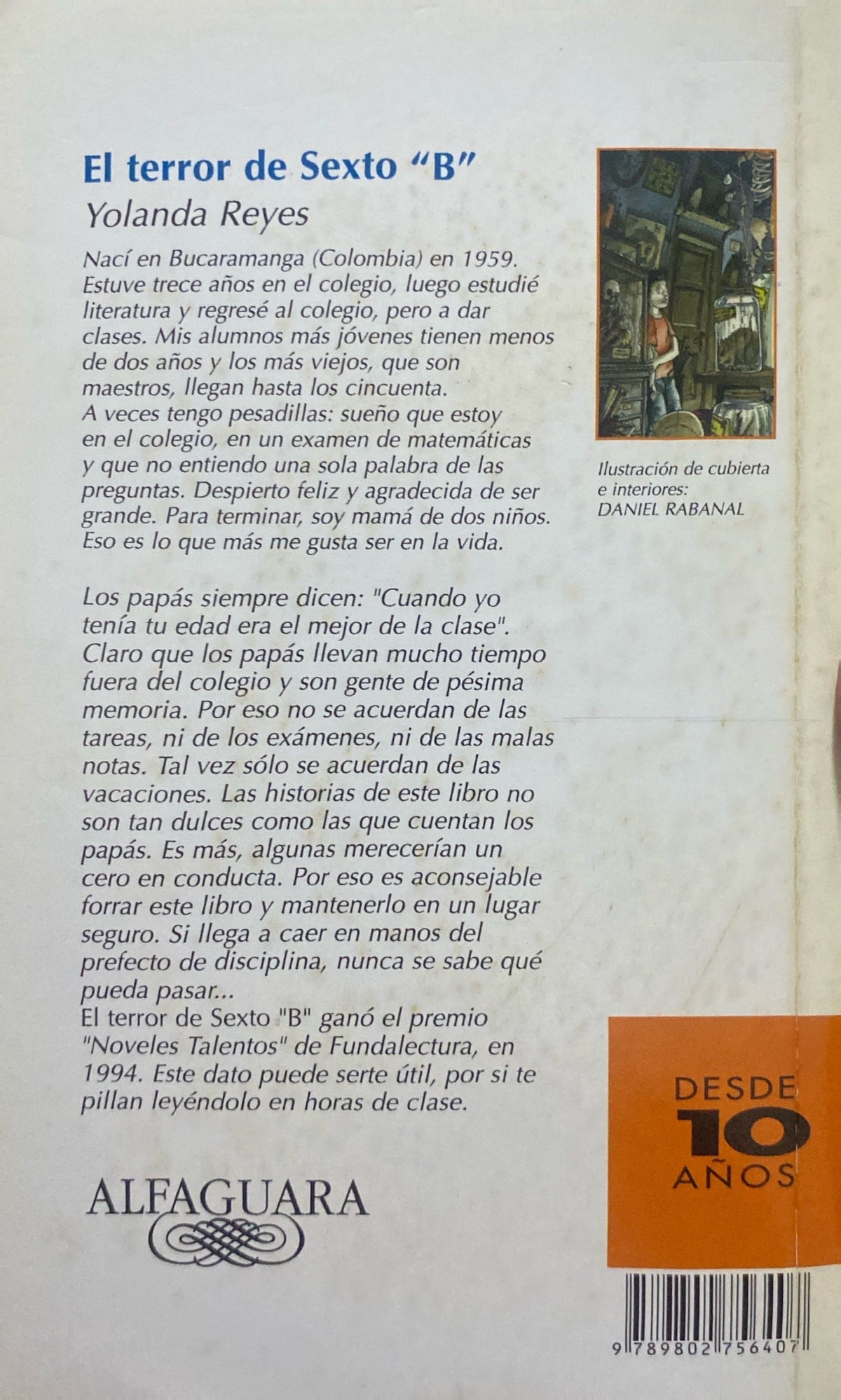 Libro Terror de sexto "B" de Yolanda Reyes – Libros.ccs