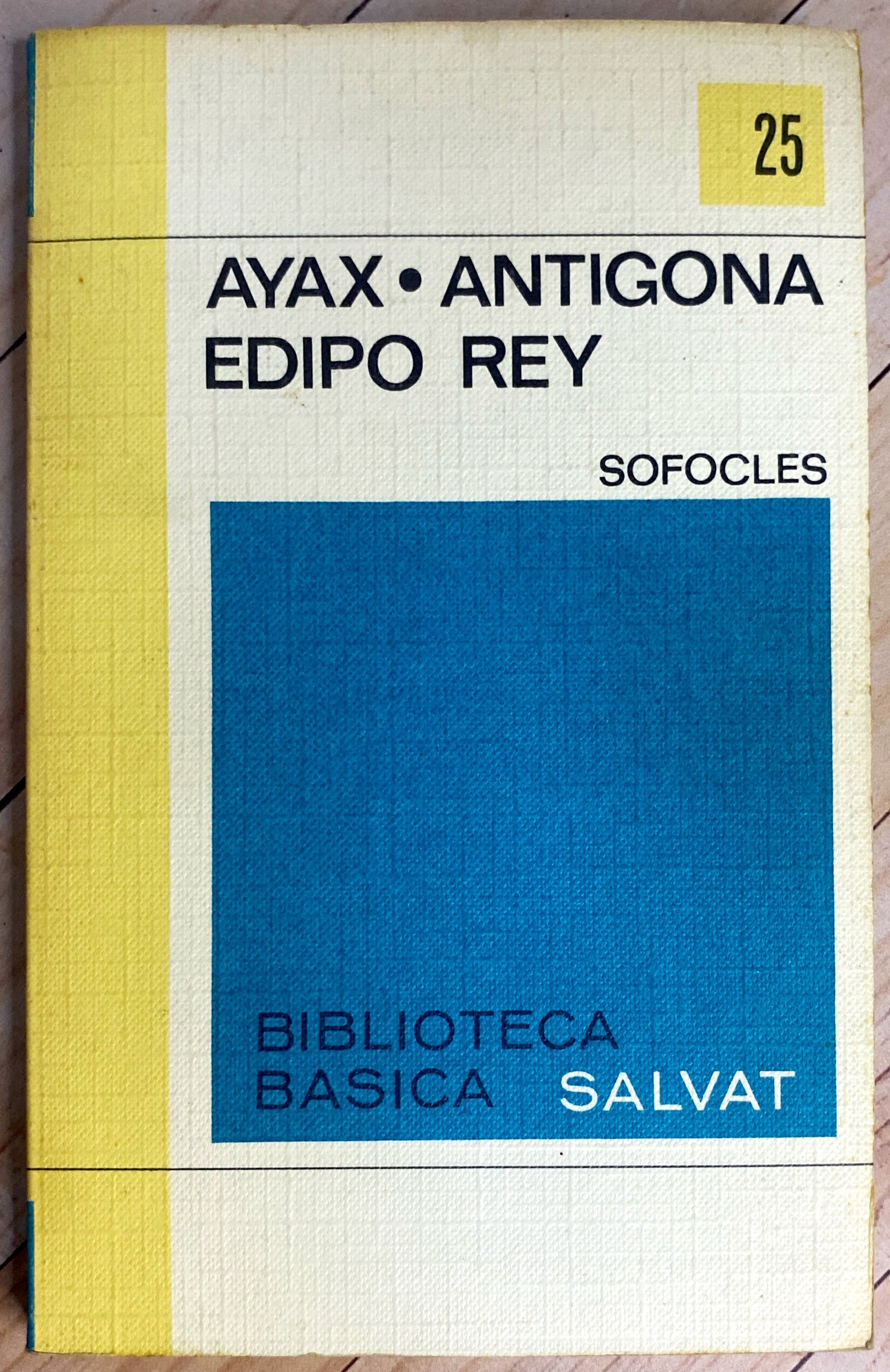Libro Ayax - Antigona Edipo Rey de Sofocles – Libros.ccs