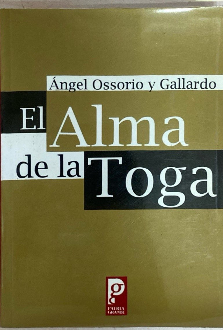Libro El alma de la toga de Ángel Ossorio – Libros.ccs